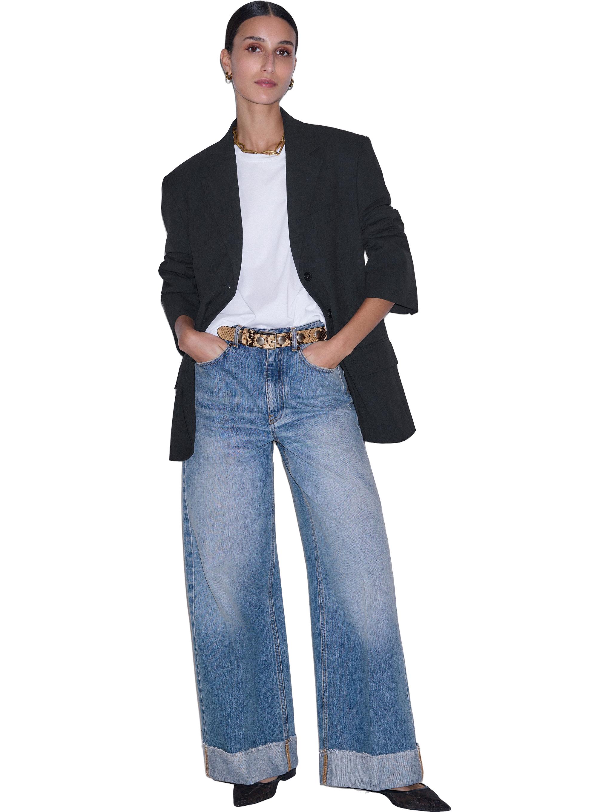ME+EM Straight Ankle Grazer Jean